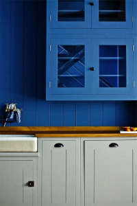 Kitchen of the Week: British Standard Kitchen in Bold Blue - Remodelista