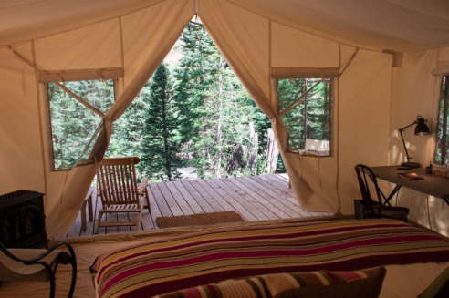 Safari-Style Camping in Colorado, Glam Bedding Included - Remodelista
