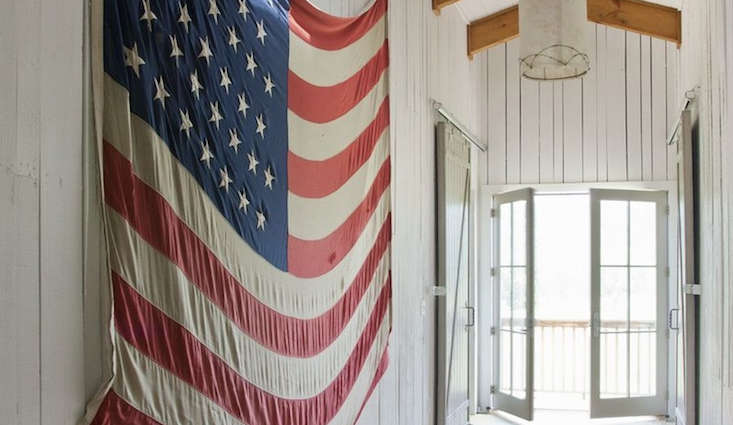 DIY: American Flag as Window Treatment - Remodelista