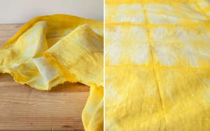DIY: Natural Turmeric-Dyed Tablecloth - Remodelista