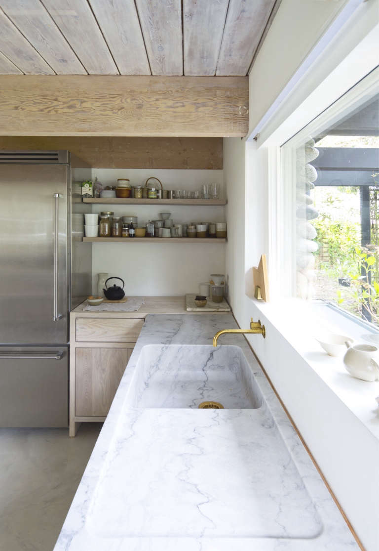 Kitchen of the Week: A Monumental Marble Countertop - Remodelista