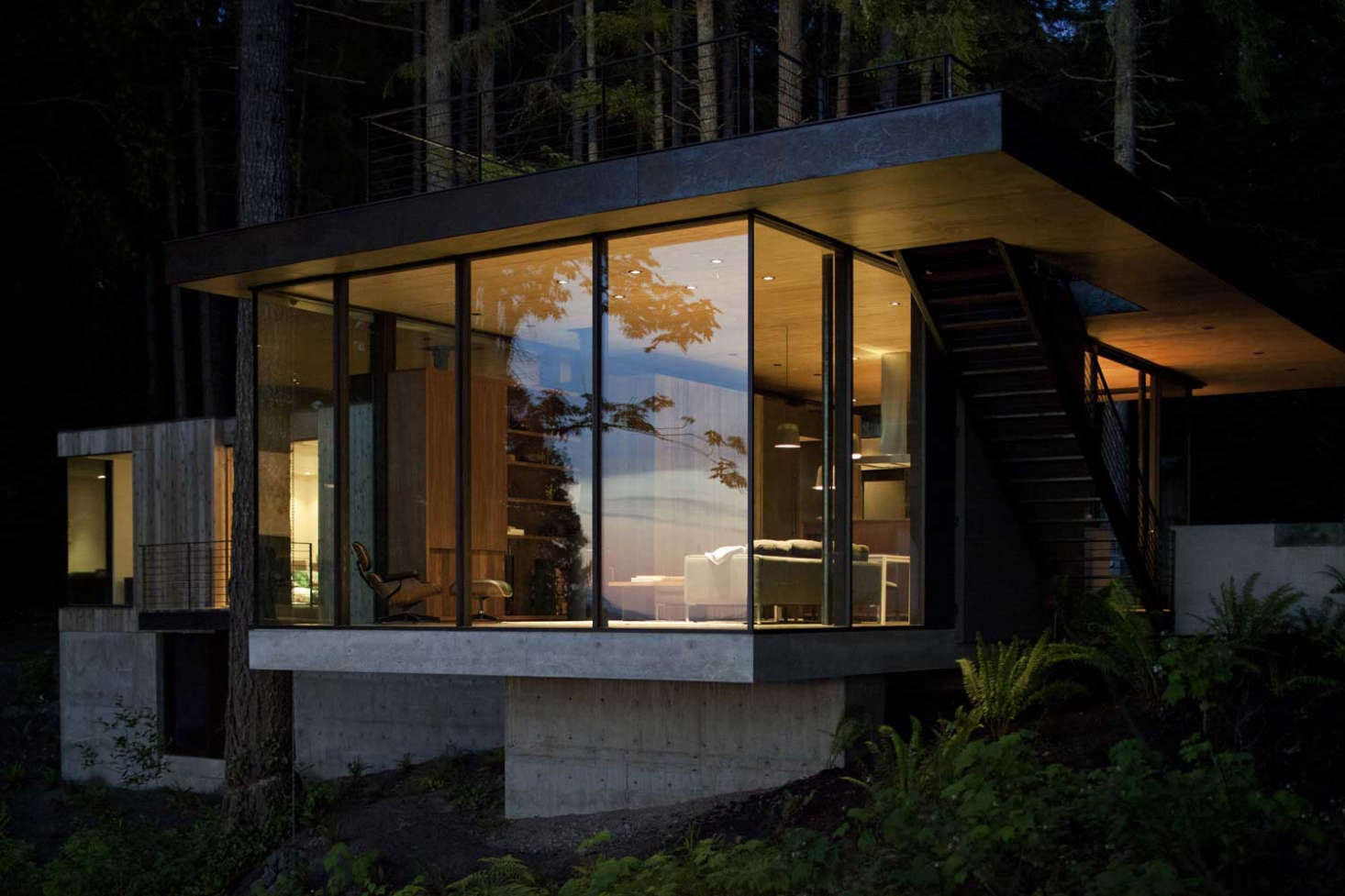A Puget Sound Cabin That Rests Lightly on the Landscape - Remodelista
