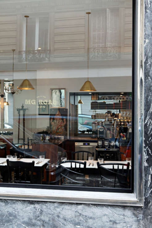 MG Road: A Nostalgic Bombay-Style Restaurant in Paris - Remodelista