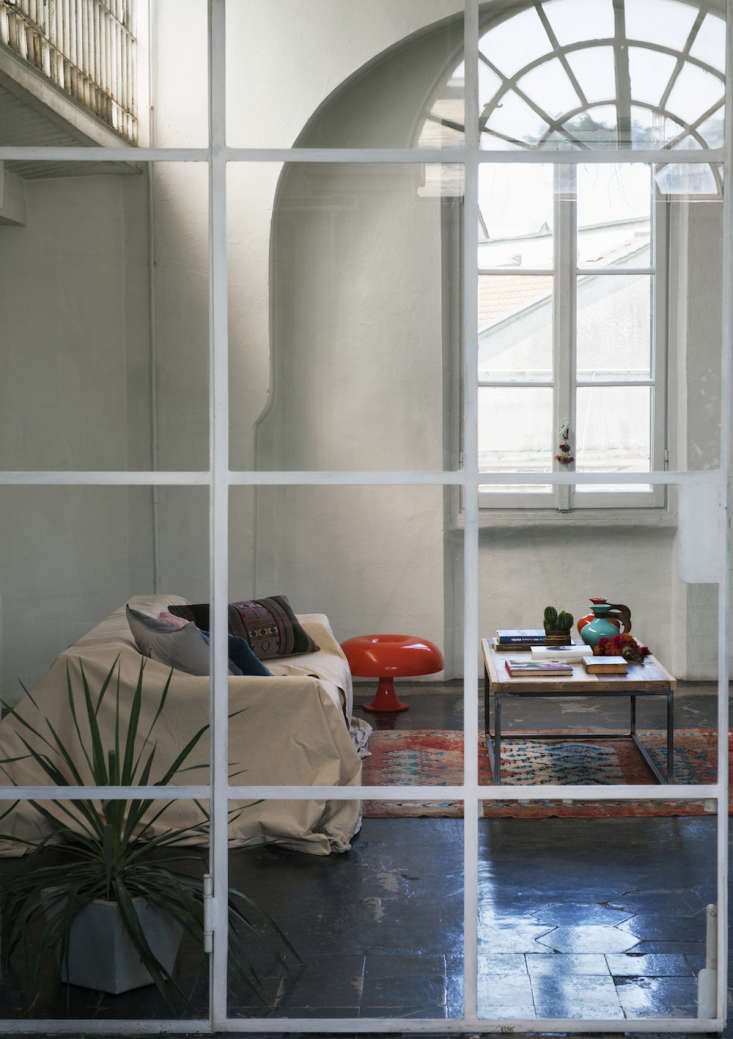 A Romantic/Industrial Milan Loft for a Bohemian Design Duo - Remodelista