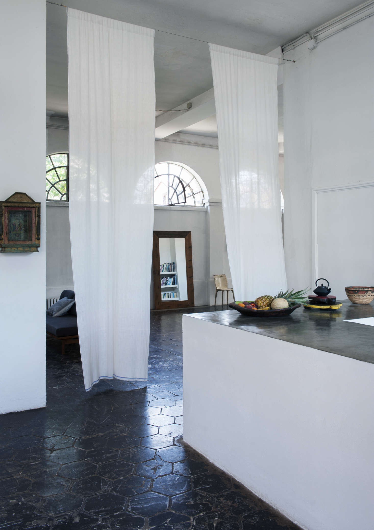 A Romantic/Industrial Milan Loft for a Bohemian Design Duo - Remodelista