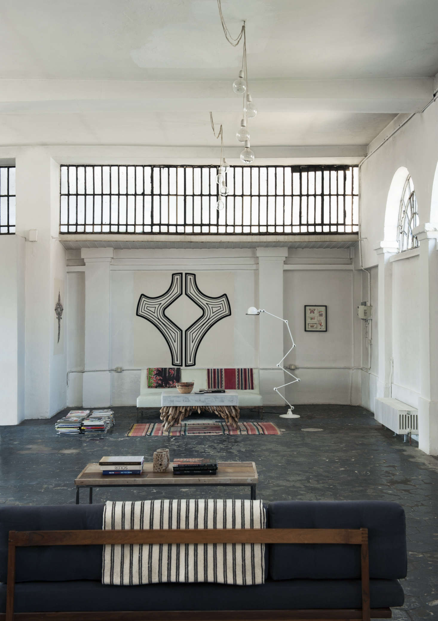 A Romantic/Industrial Milan Loft for a Bohemian Design Duo - Remodelista
