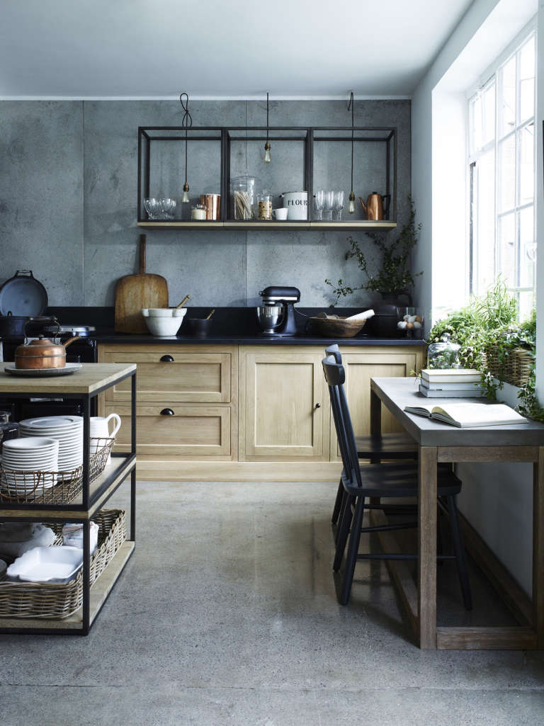 Design Sleuth: Stacked and Wall-Mounted Tables as Kitchen Storage ...