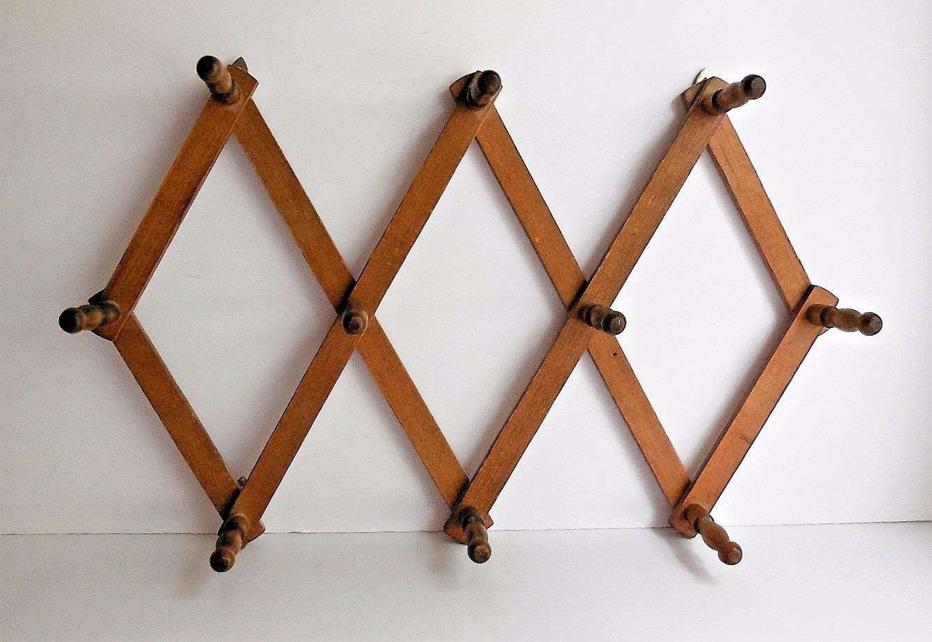 accordion wooden wall rack peg racks useful affordable storage