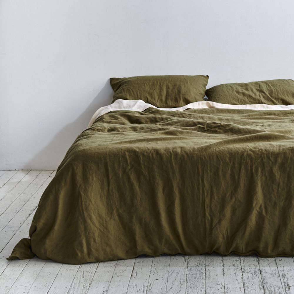 5 Favorites: Bed Linens in Shades of Olive - Remodelista