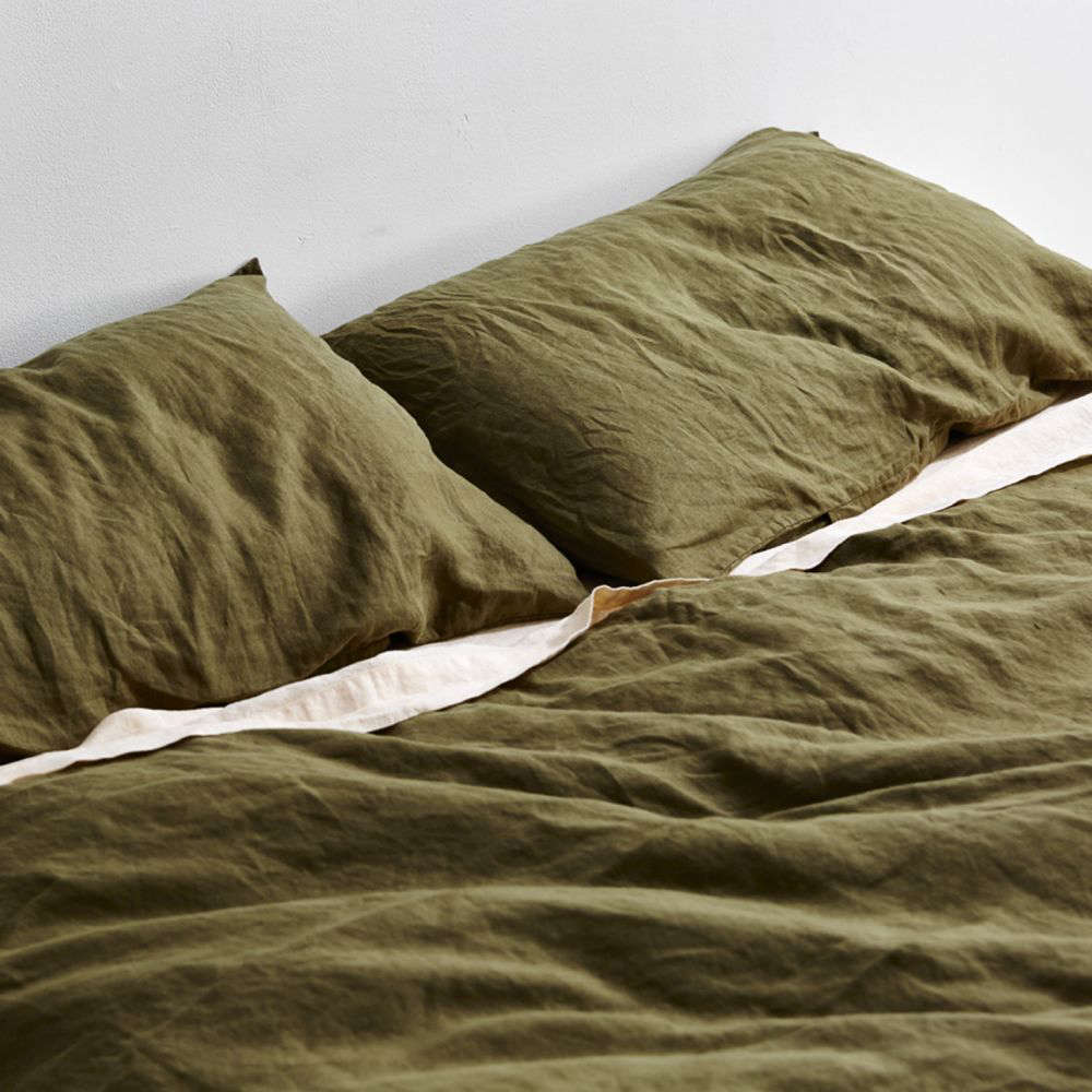 5 Favorites: Bed Linens in Shades of Olive - Remodelista