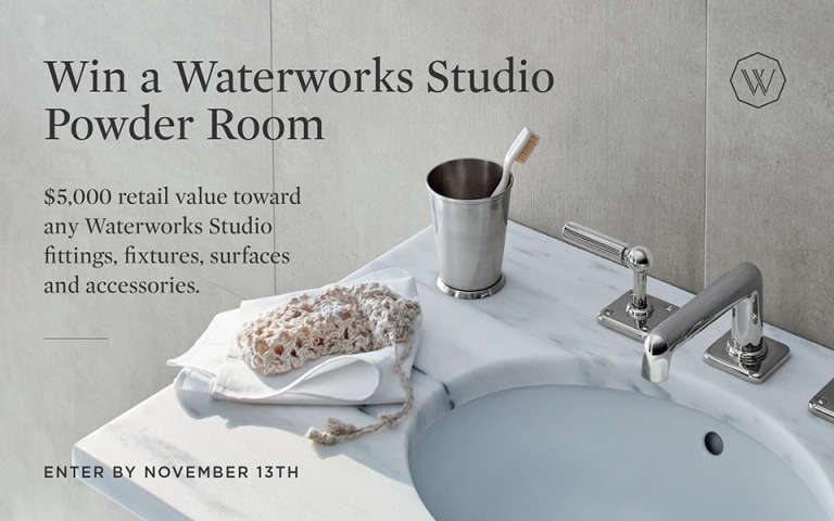 Enter to Win: A $5,000 Waterworks Studio Powder Room - Remodelista