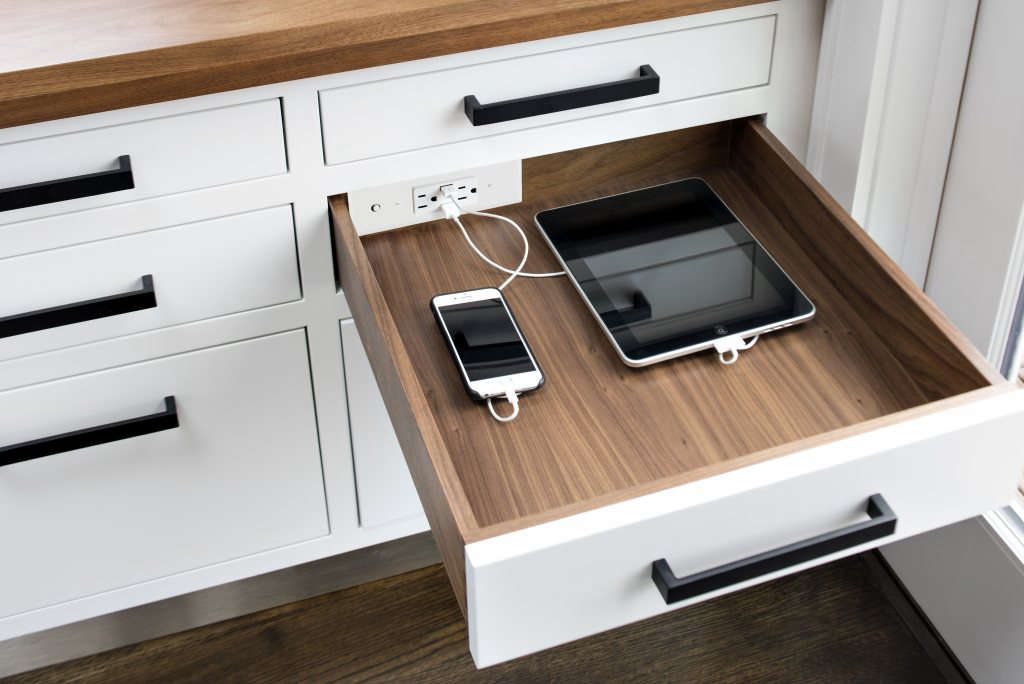 Clutter-Free, Organized Spaces with In-Drawer Electrical Outlets from ...
