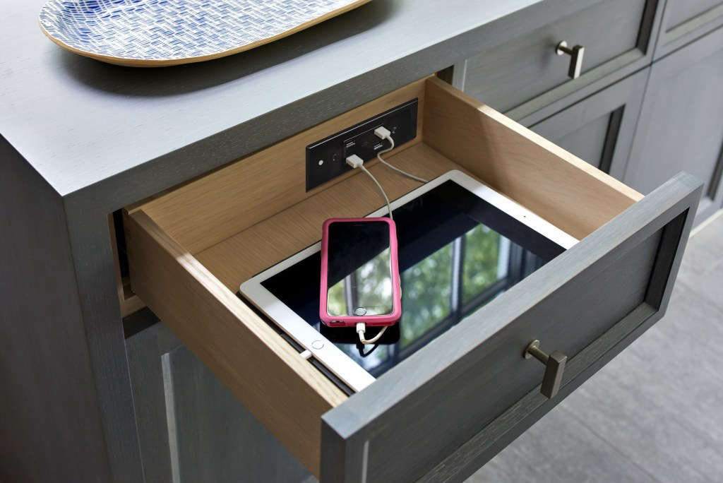 Clutter-Free, Organized Spaces with In-Drawer Electrical Outlets from ...