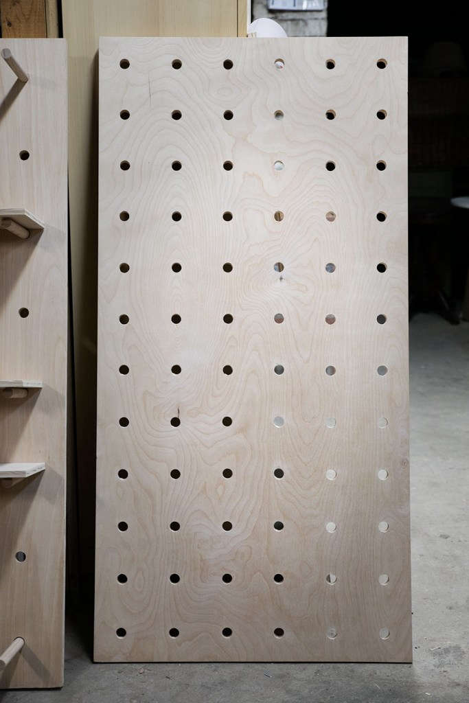 DIY: A Stylish, Modern Wooden Pegboard - Remodelista