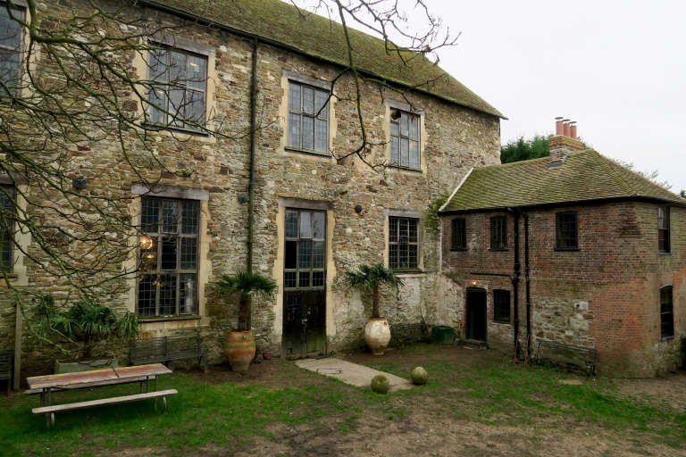 Antiques dealer Alex MacArthur's brick cottage at the monastery.