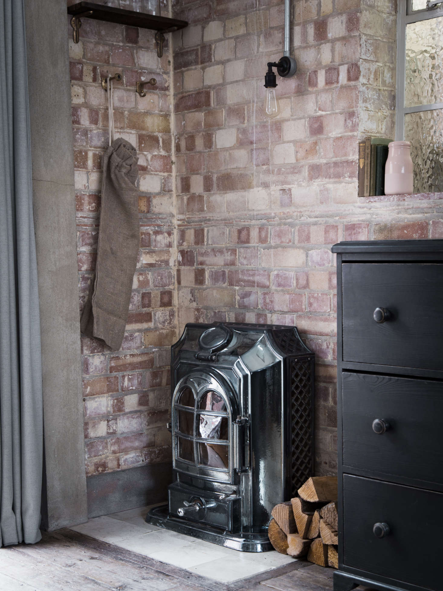 Garage conversion to a stylish guest room Mark Lewis interior design London