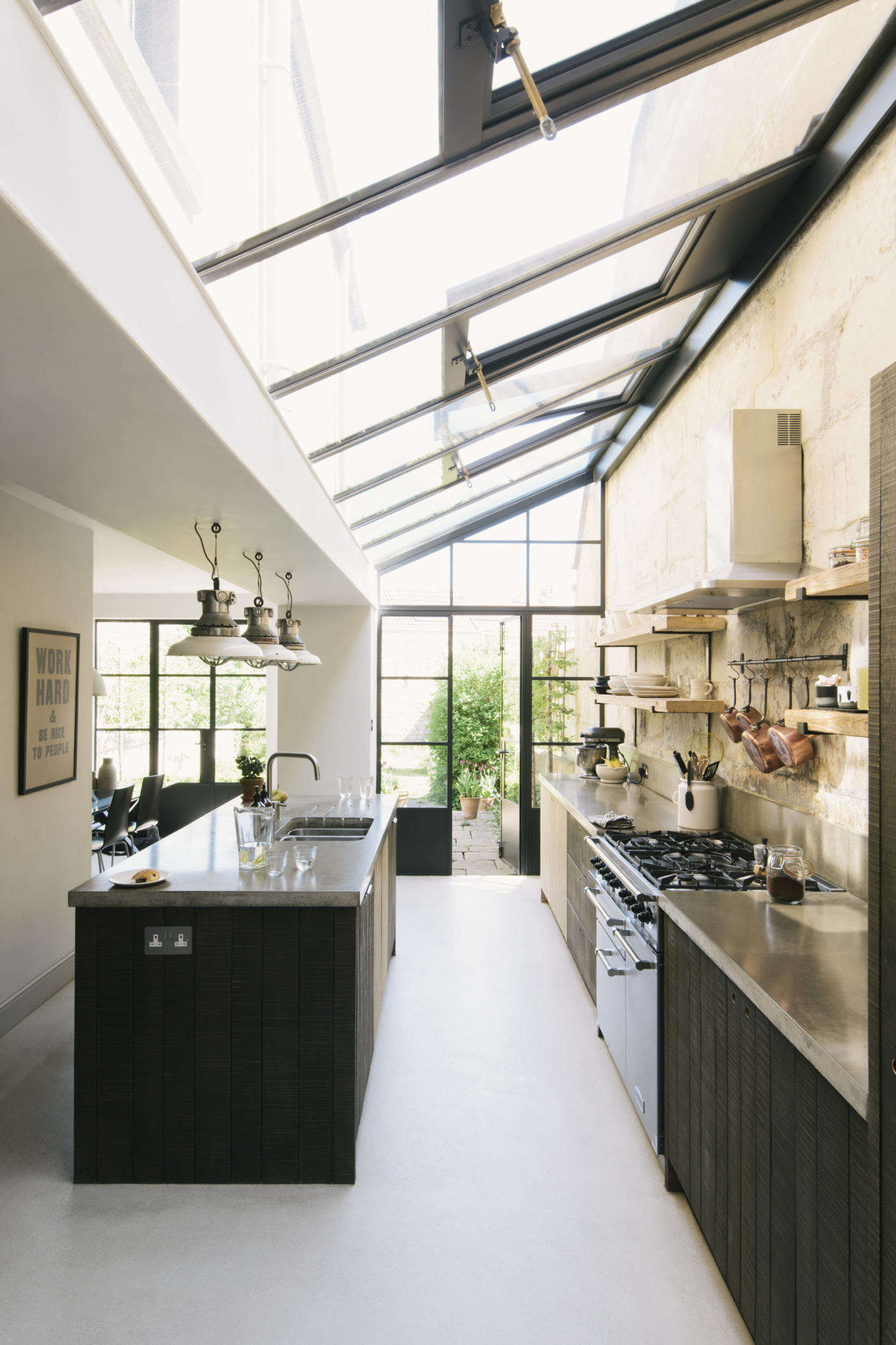 deVol Simon Cox kitchen in a glasshouse addition