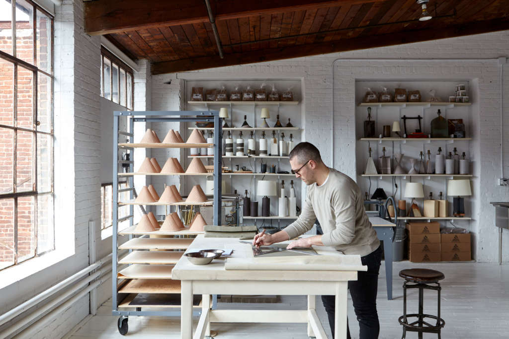 Midcentury-Style Ceramic Table Lamps are Back—and Being Made by Dumais Made