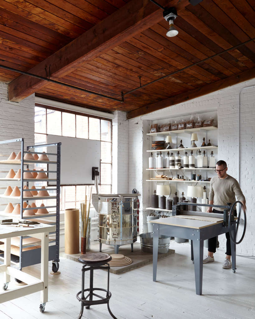 Midcentury-Style Ceramic Table Lamps are Back—and Being Made by Dumais Made