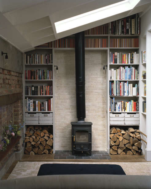 Victorian row house updated as lofty duplex by interior design Mark Lewis