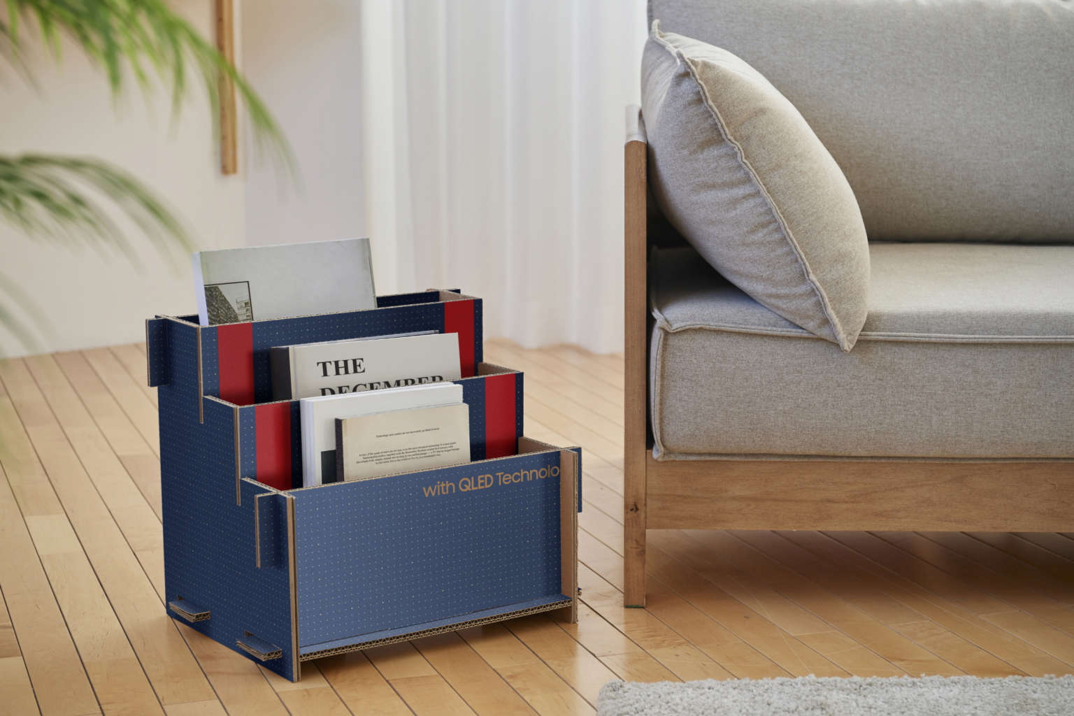 DIY cardboard furniture and accessories: shelves, a cat house, and more ...