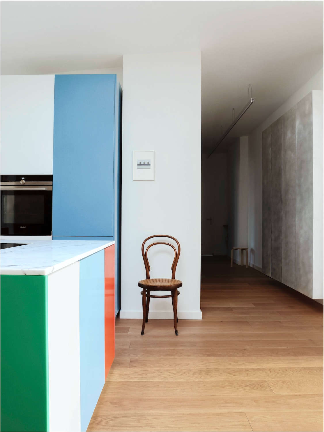 Kitchen of the Week: Base Cabinets by Ikea, Chic and Colorful Doors by ...