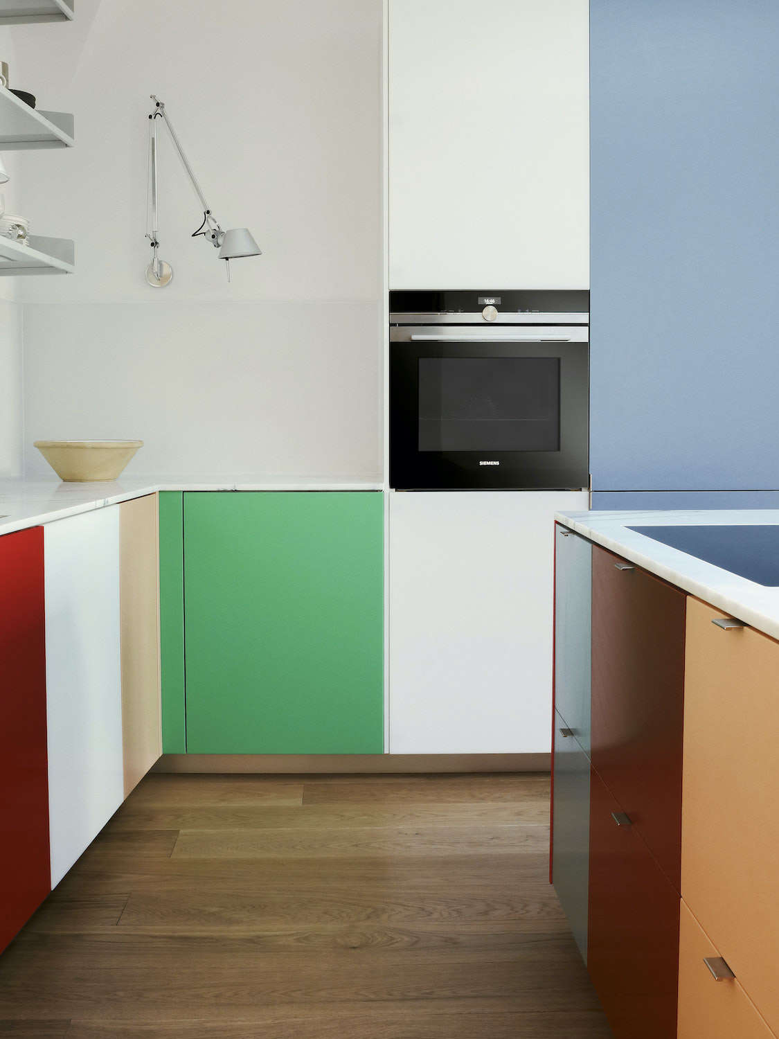 Kitchen of the Week: Base Cabinets by Ikea, Chic and Colorful Doors by ...