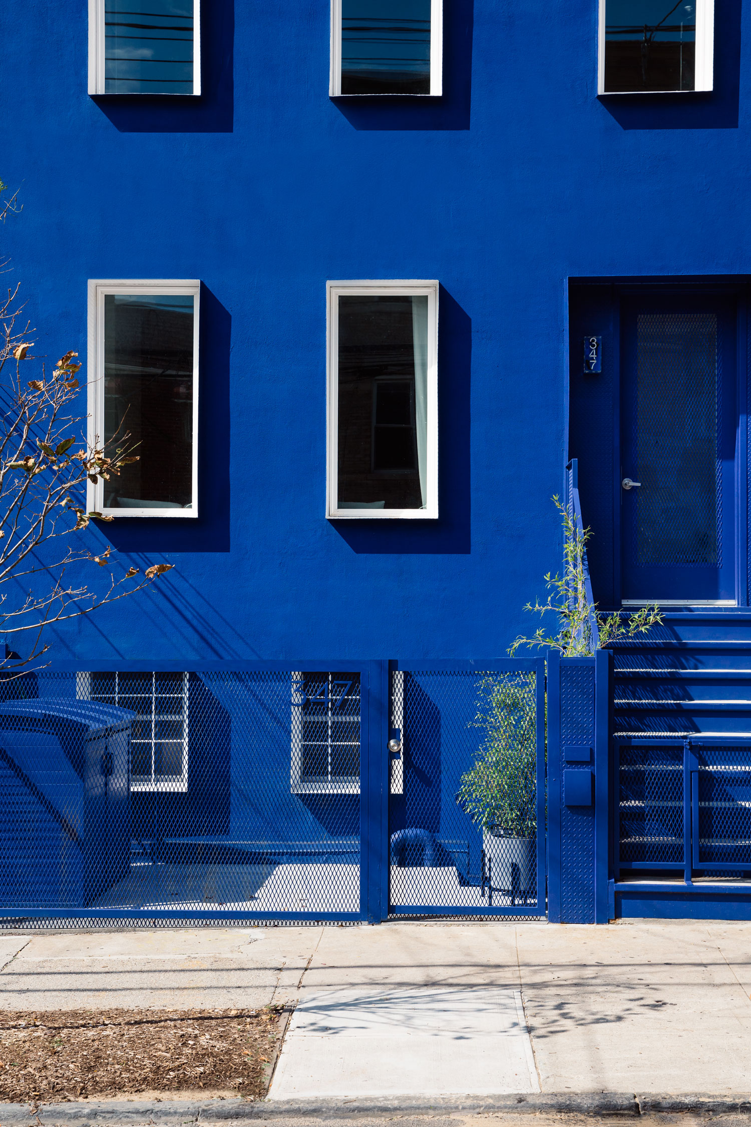 Blue Streak: A Redone Bushwick Townhouse in an Yves Klein-Esque Hue ...