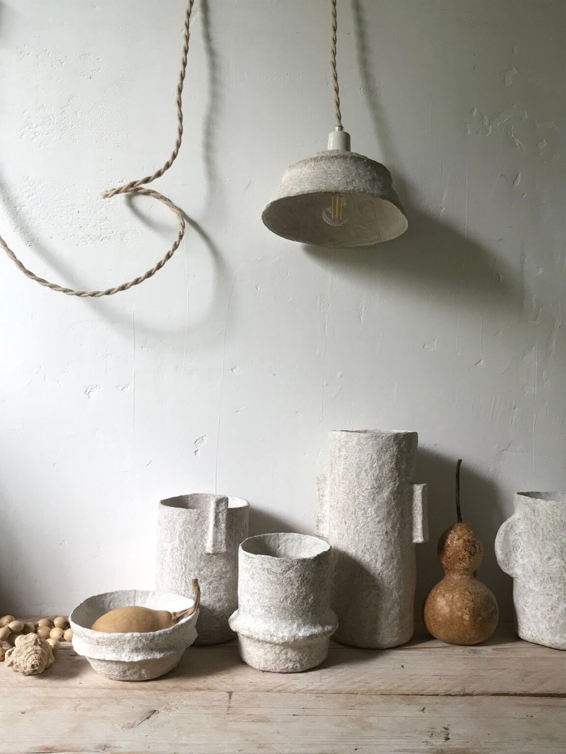Papier Mache Accessories and Lighting for the Home: a Trend Alert