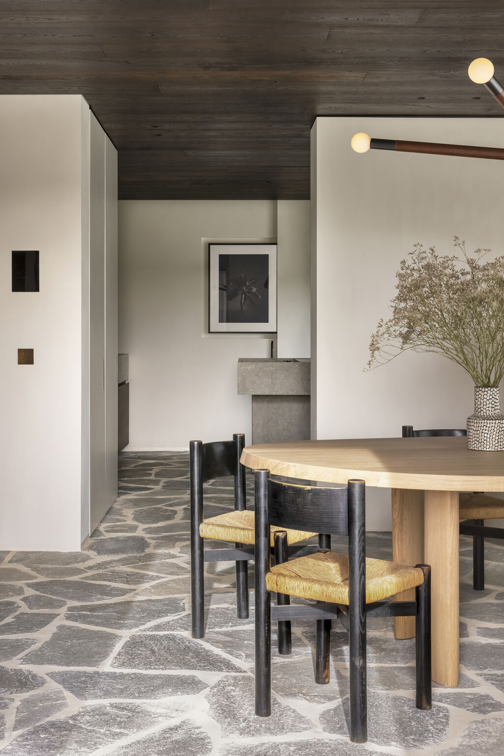 A Modern Minimalist Belgian Kitchen in a Boutique Guesthouse