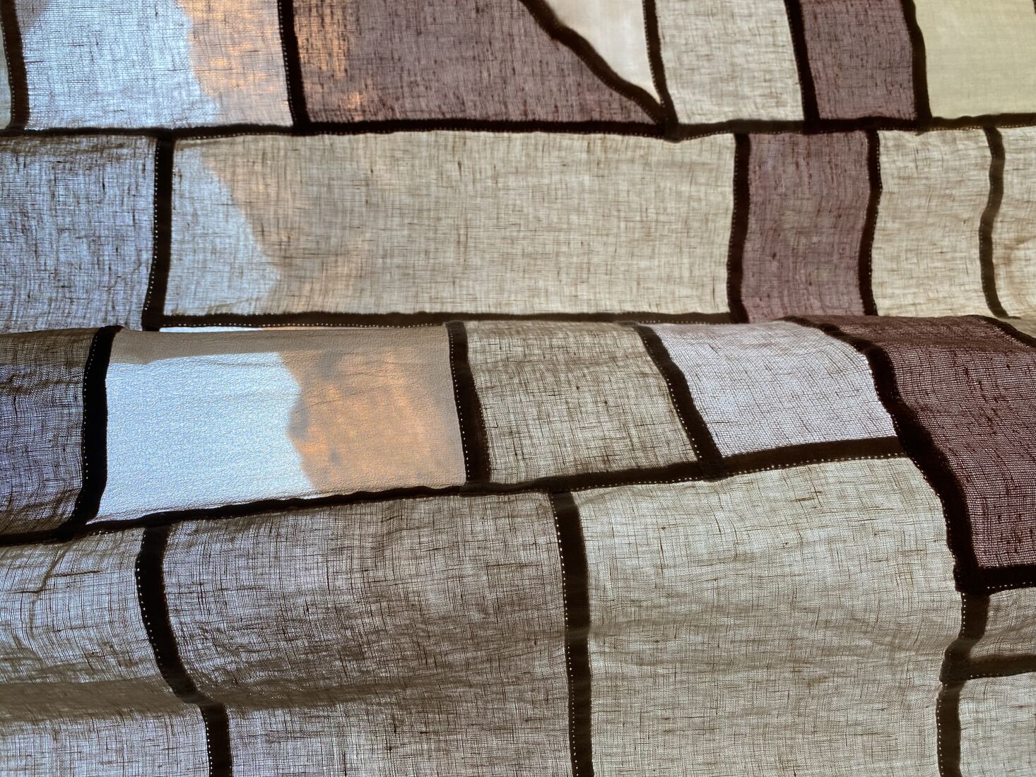 Trend Alert: Stitched Patchwork Cloths as Window Coverings - Remodelista
