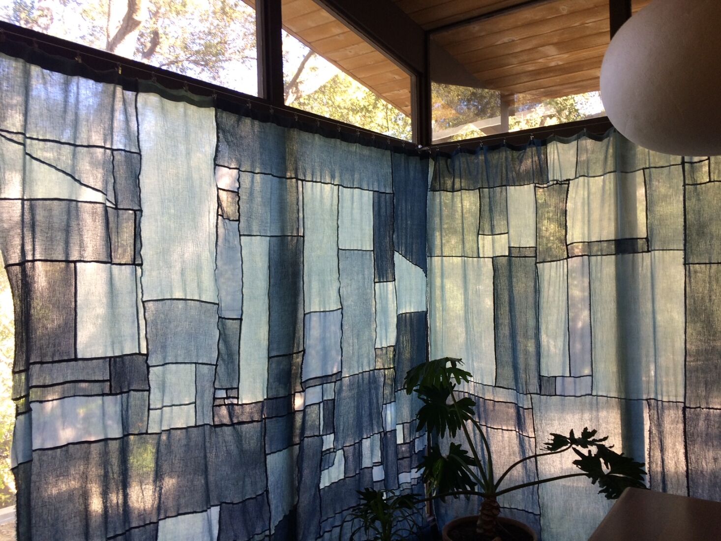 Trend Alert: Stitched Patchwork Cloths as Window Coverings - Remodelista