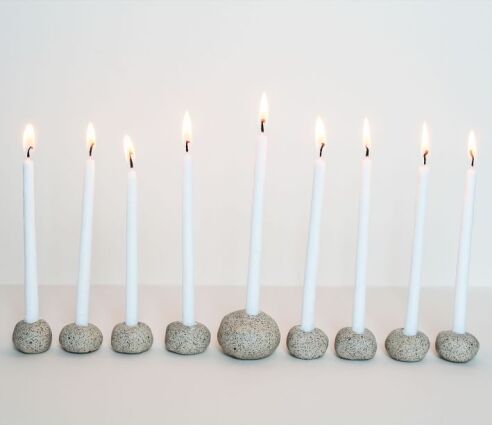 8 Modern Handmade Menorahs
