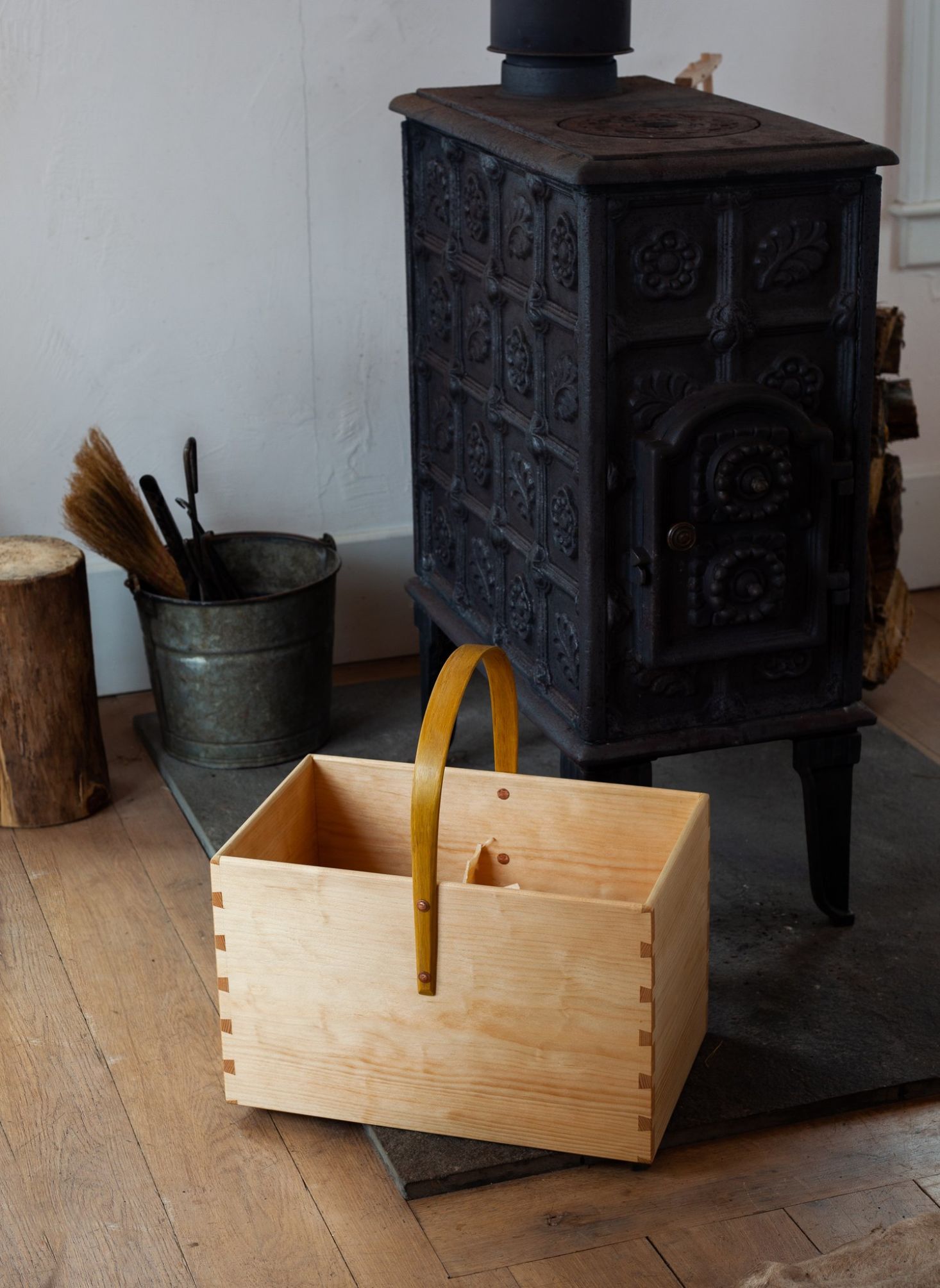Object of Desire: A Shaker-Esque Carrier for Kindling - Remodelista