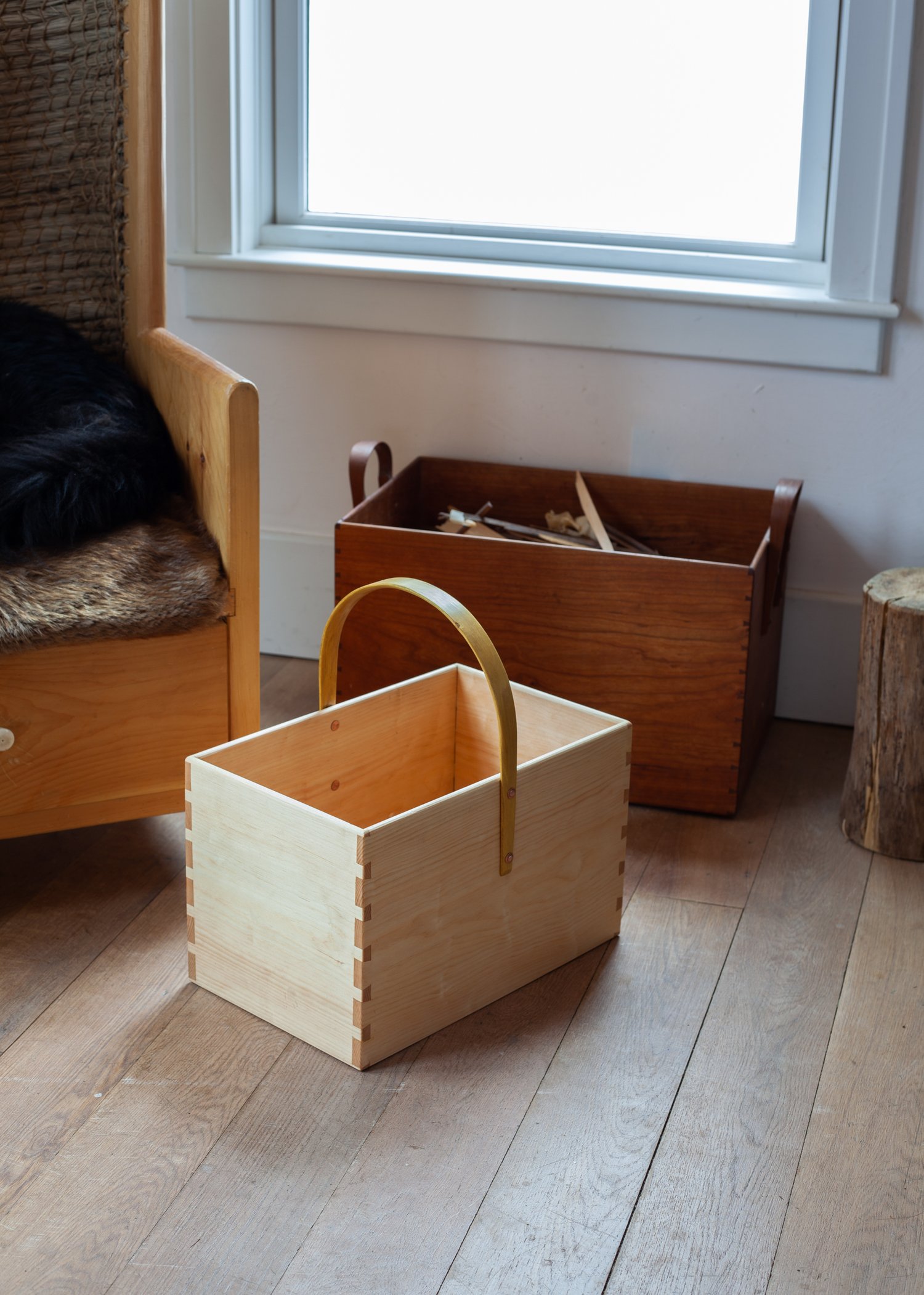 Object of Desire: A Shaker-Esque Carrier for Kindling - Remodelista