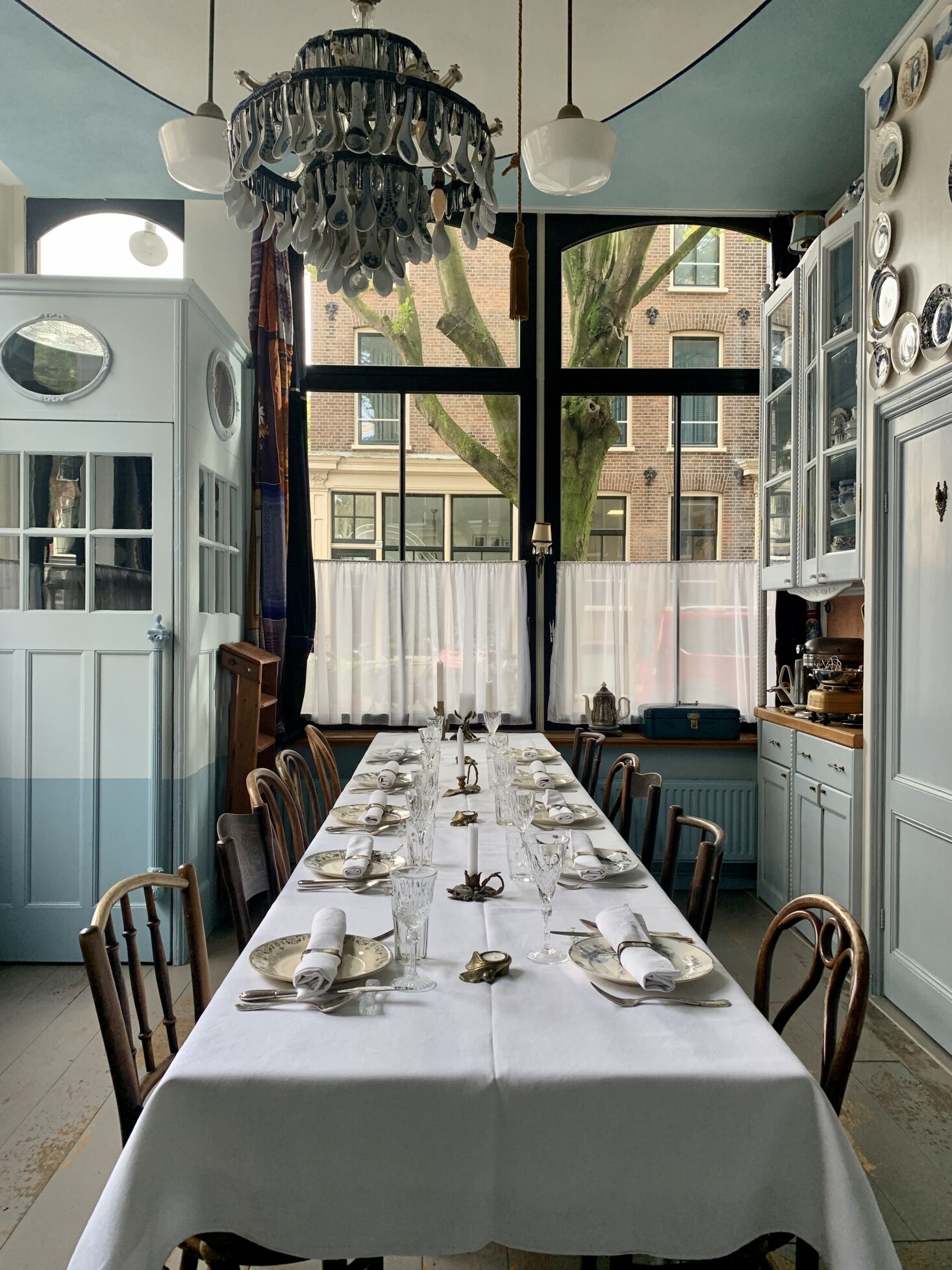 Kitchen of the Week: A Blue Kitchen in Amsterdam, Collections Included ...