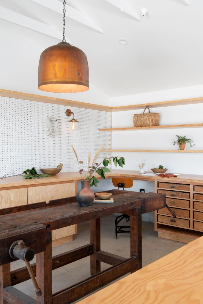 California Creative: A Ranch House Garage Turned Art Studio - Remodelista