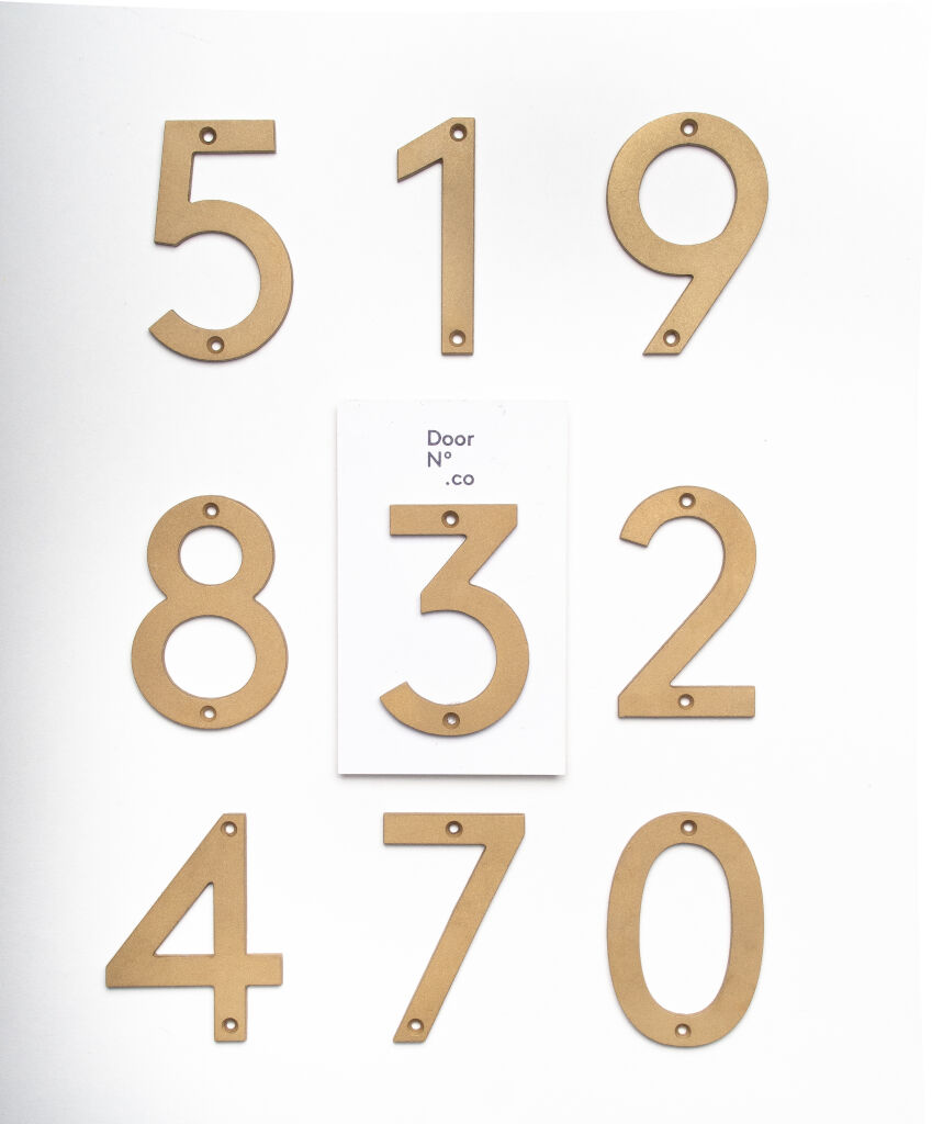 Designer-Made Door Numbers from the New House Number Company