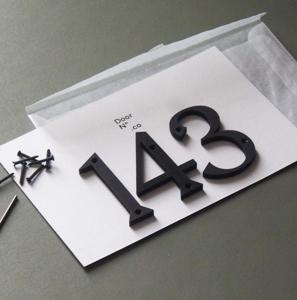 Designer-Made Door Numbers from the New House Number Company