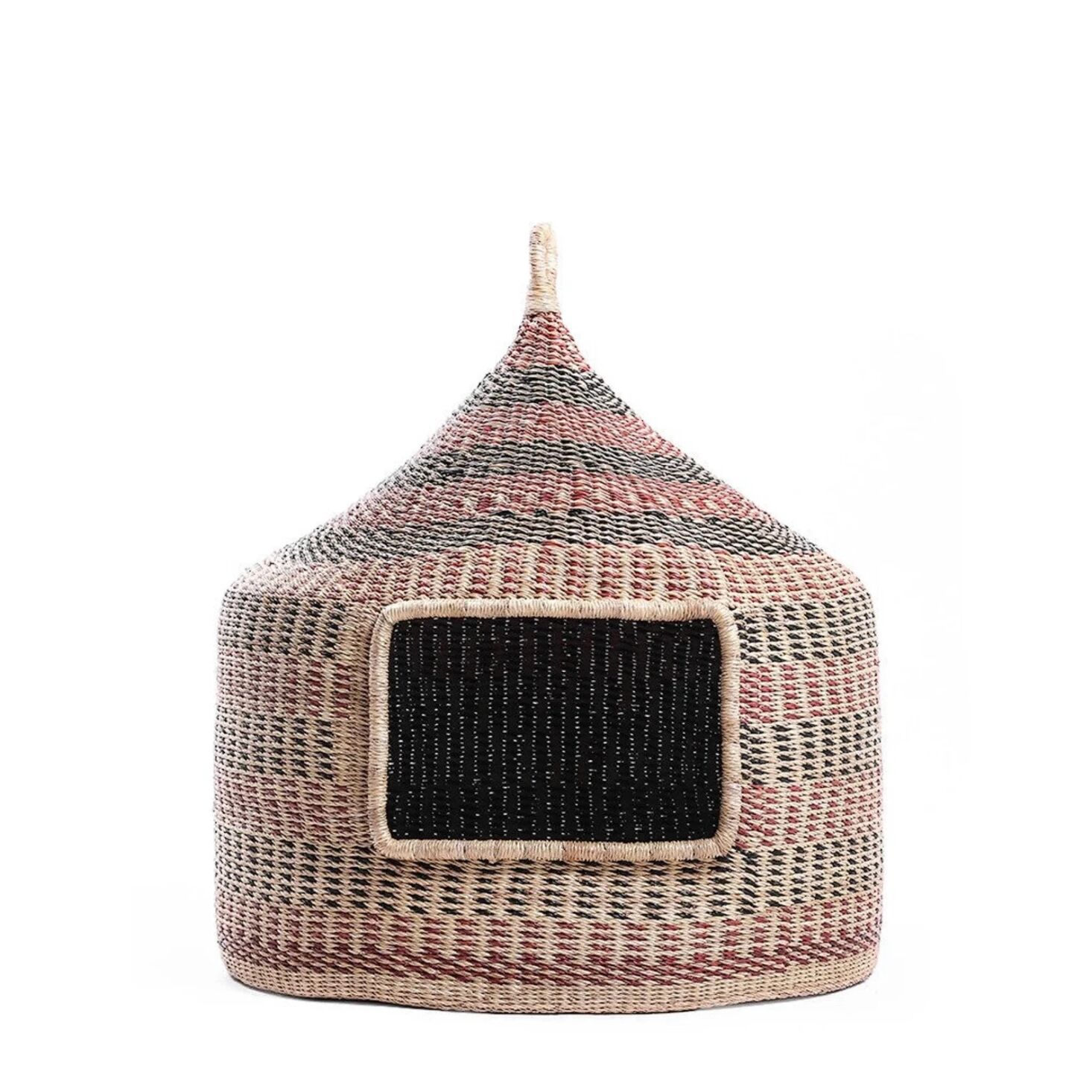 Woven Pet Huts for Cats and Dogs Made in Ghana, West Africa