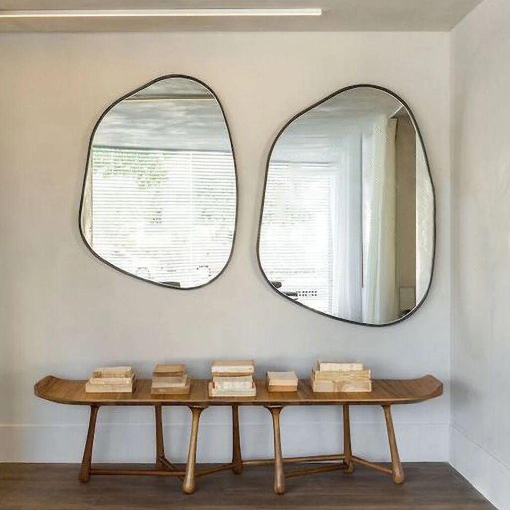 Trend Alert: Puddle-Shaped Irregular Mirrors as Decor