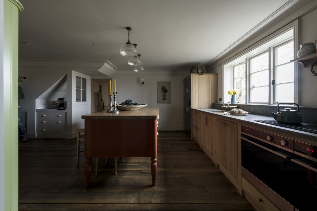A Classic English-Style Kitchen Custom Designed for a Vegan Family