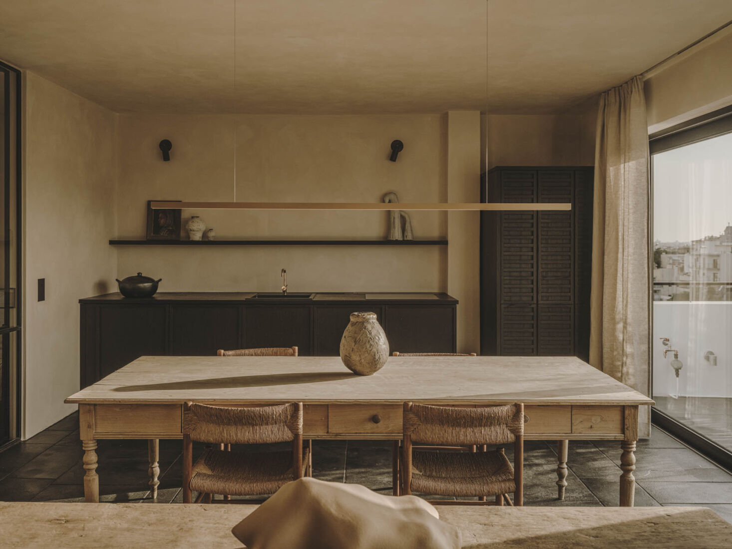 Kitchen of the Week: A Moody and Modern Loft Kitchen in Athens ...