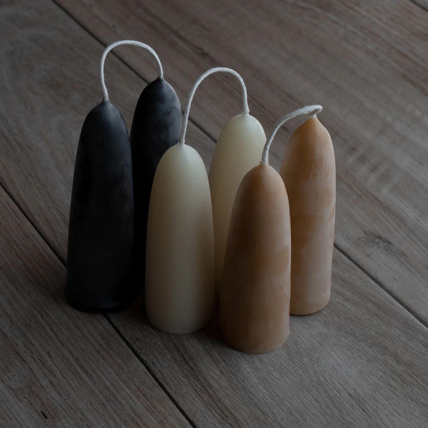 Stumpy Beeswax Candles and Companion Candleholders Trend Alert