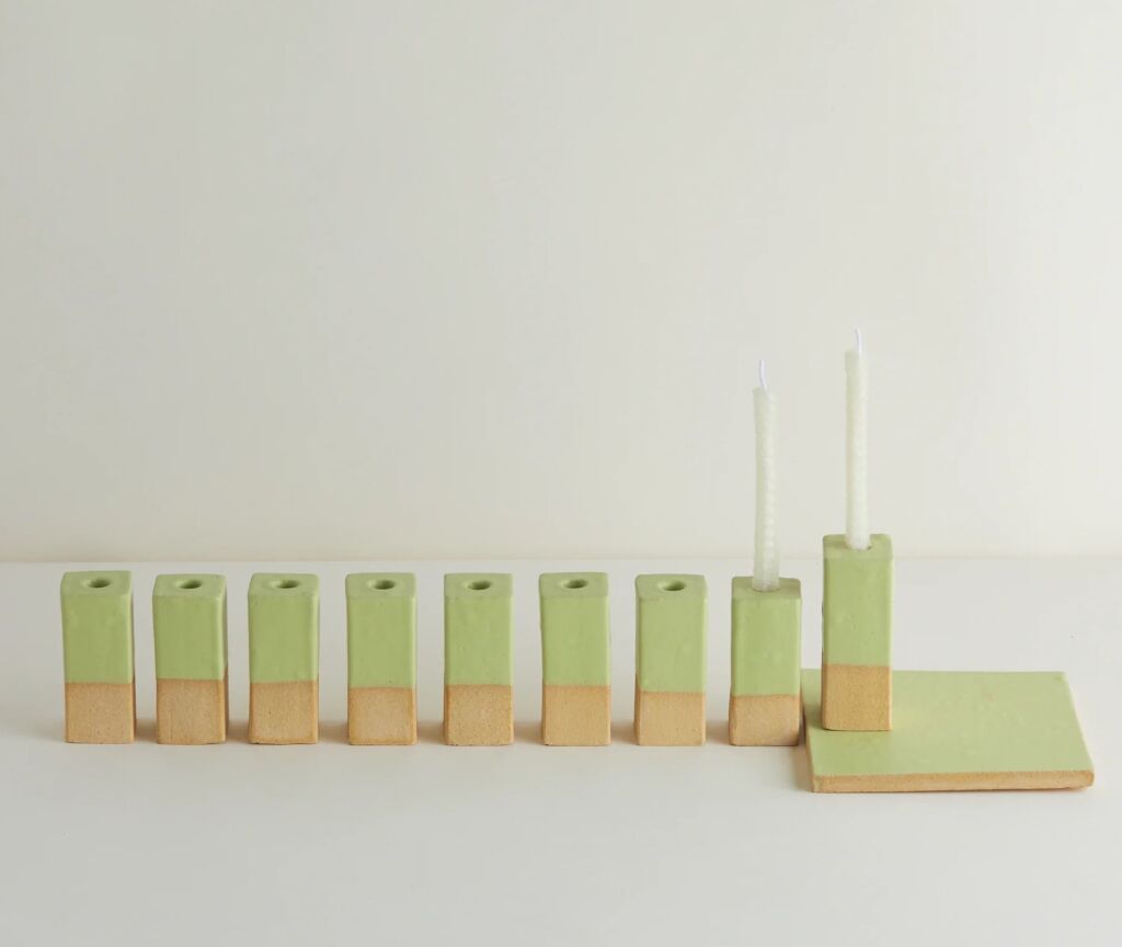5 Stylish Modern Menorahs Handmade by Ceramic Artists