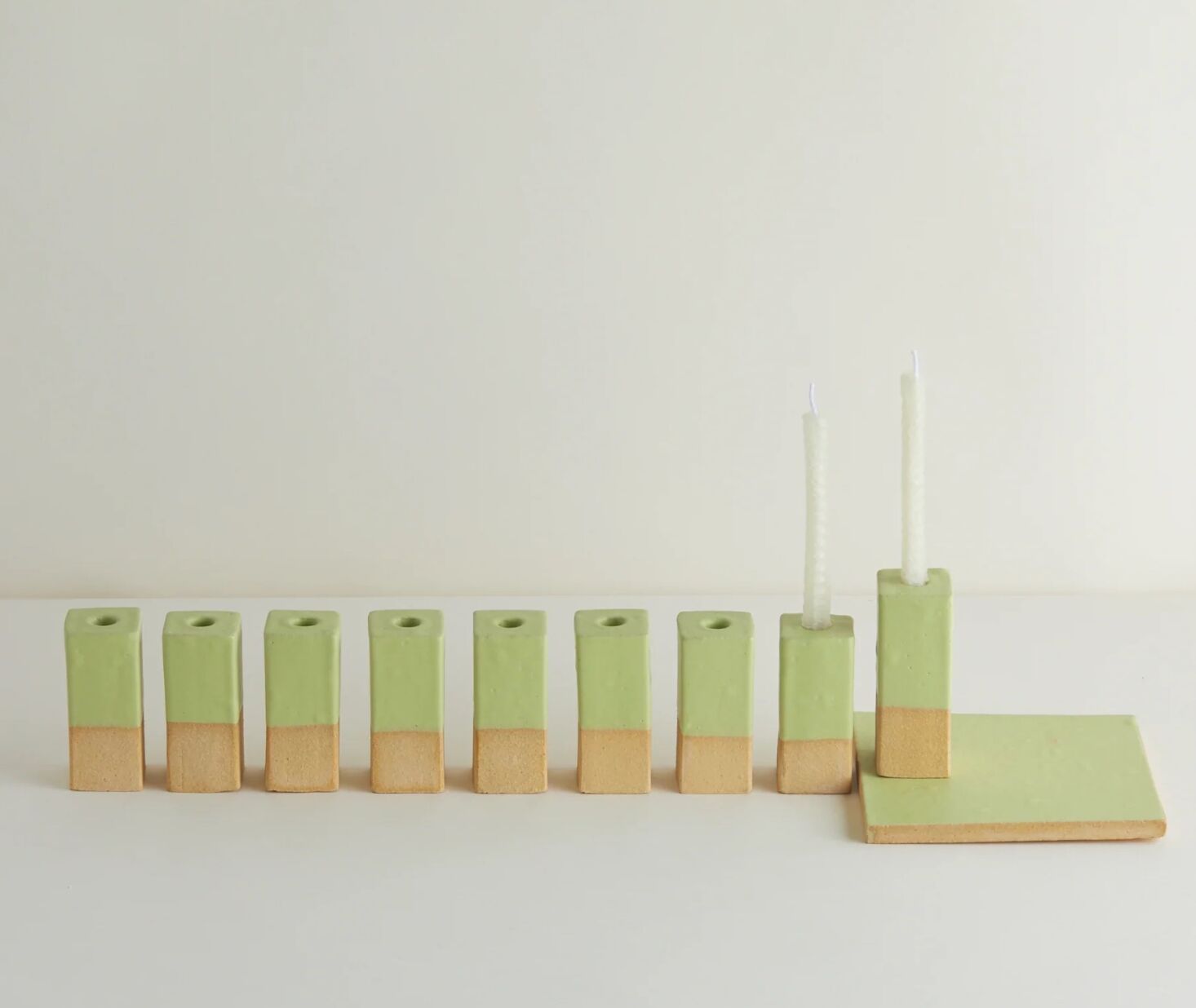 5 Stylish Modern Menorahs Handmade by Ceramic Artists