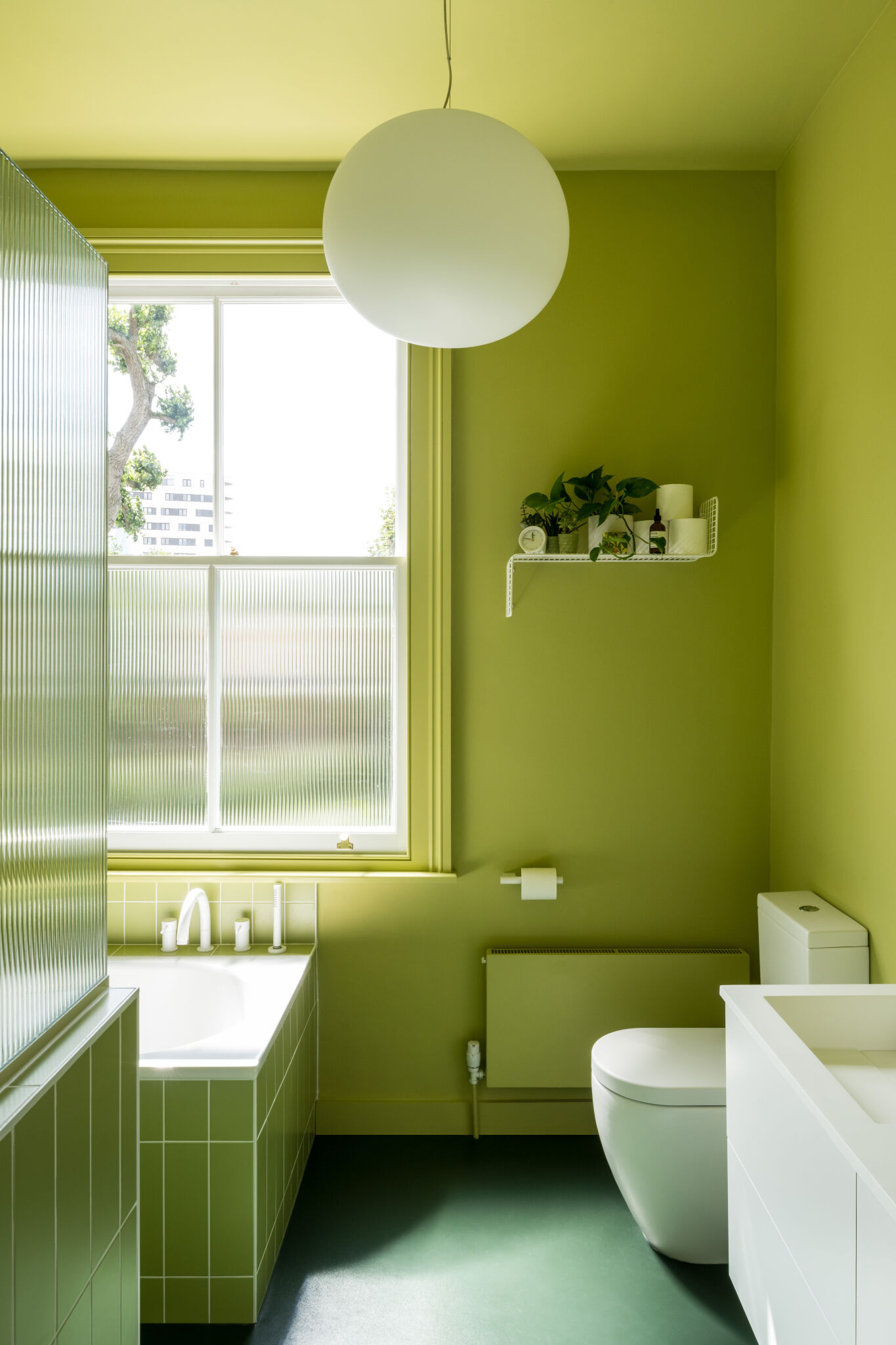 Fluted Glass in the Kitchen and Bath for Just-Enough Transparency