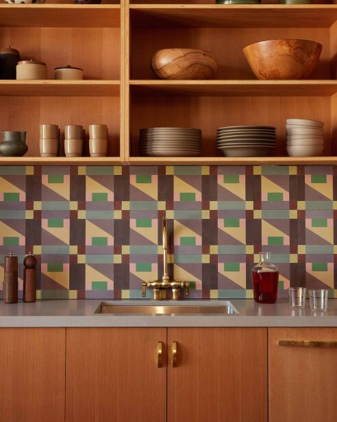 Abstrakt Expressionism for the Home: Graphic Tiles by Commune - Remodelista