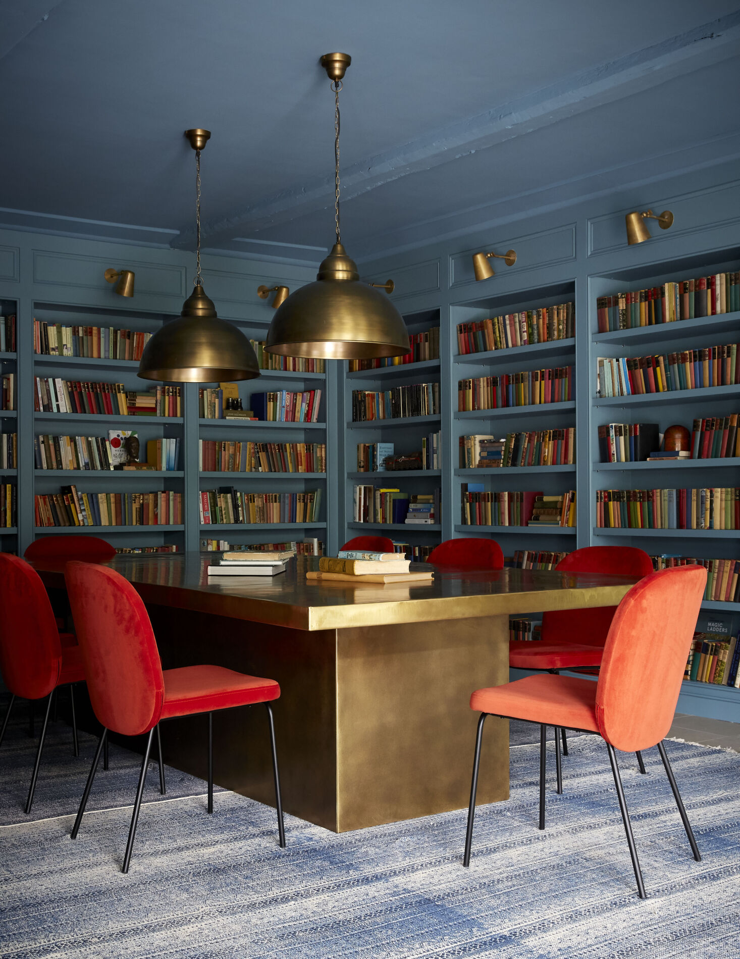 Steal This Look: A Color-Drenched Reading Room in a Georgian Manse ...