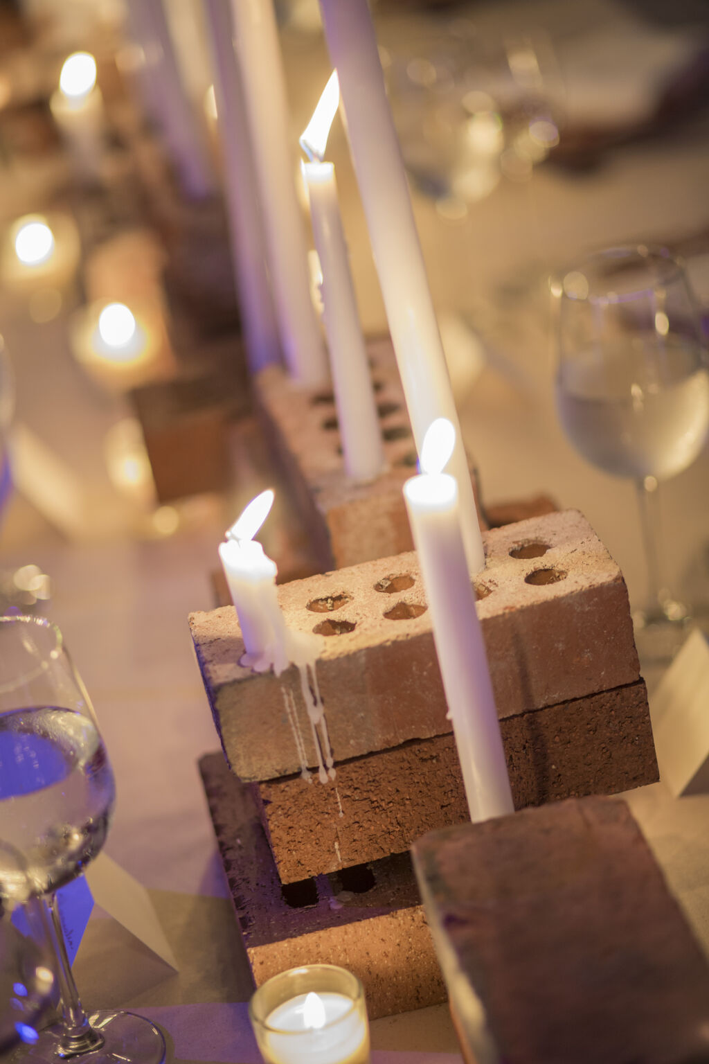 DIY: The Humble Brick as Candleholder - Remodelista